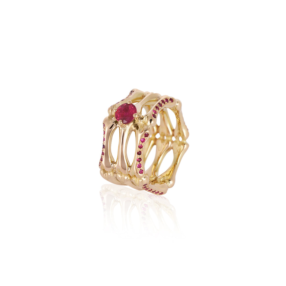 Ruby Triple Phalanx Ring – McFarlane Fine Jewellery
